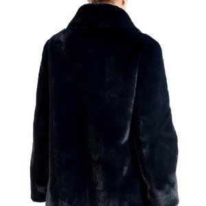 Burberry | Jackets & Coats | Burberry Women Tenbridge Dark Blue Fauxfur ...